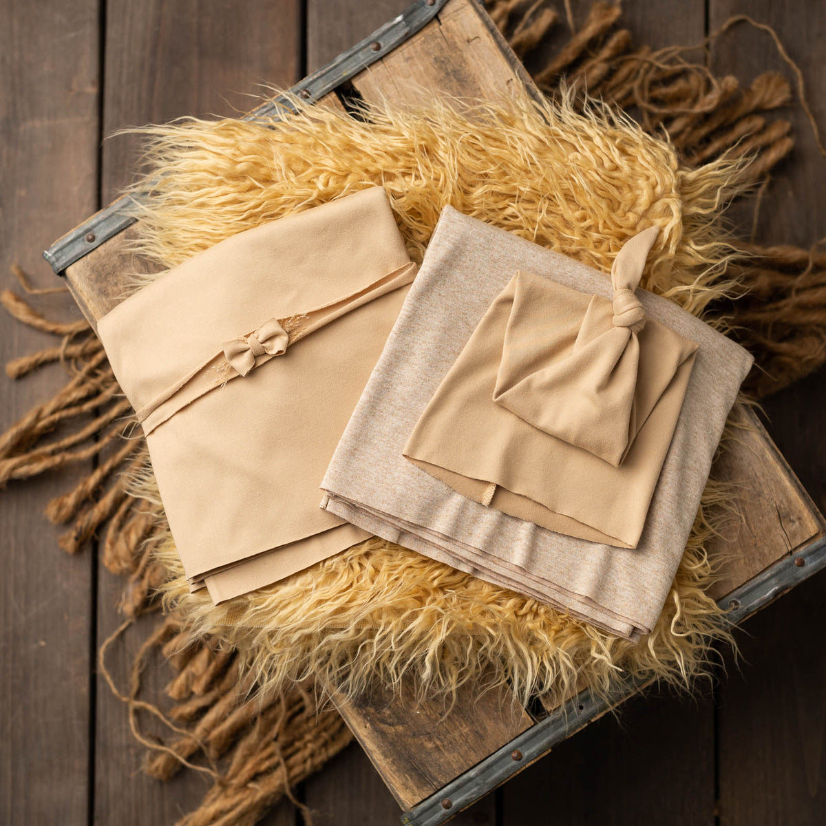 Wheat Fur Coordinating Props – Sweet Baby Photo Props